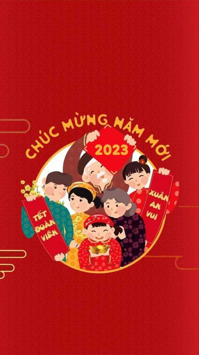 99+ Hình nền Tết Chibi cute, dễ thương cho điện thoại, PC