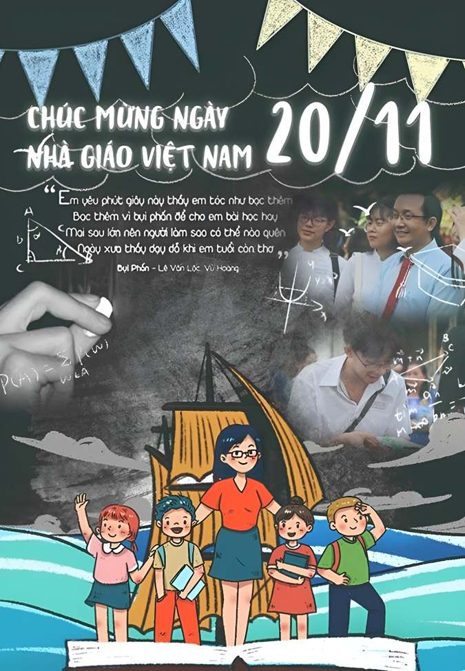 40 Mẫu thiết kế poster 20/11 ý nghĩa - Cách làm poster đẹp