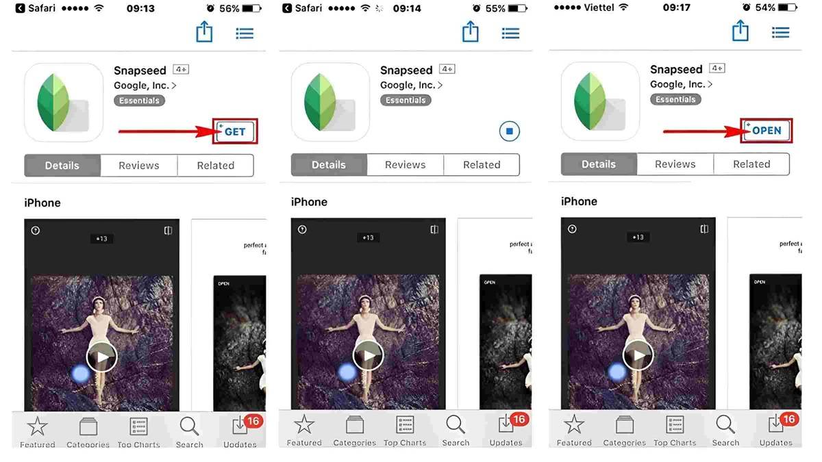 Cách tải Snapseed trên điện thoại iPhone, Android đơn giản nhất