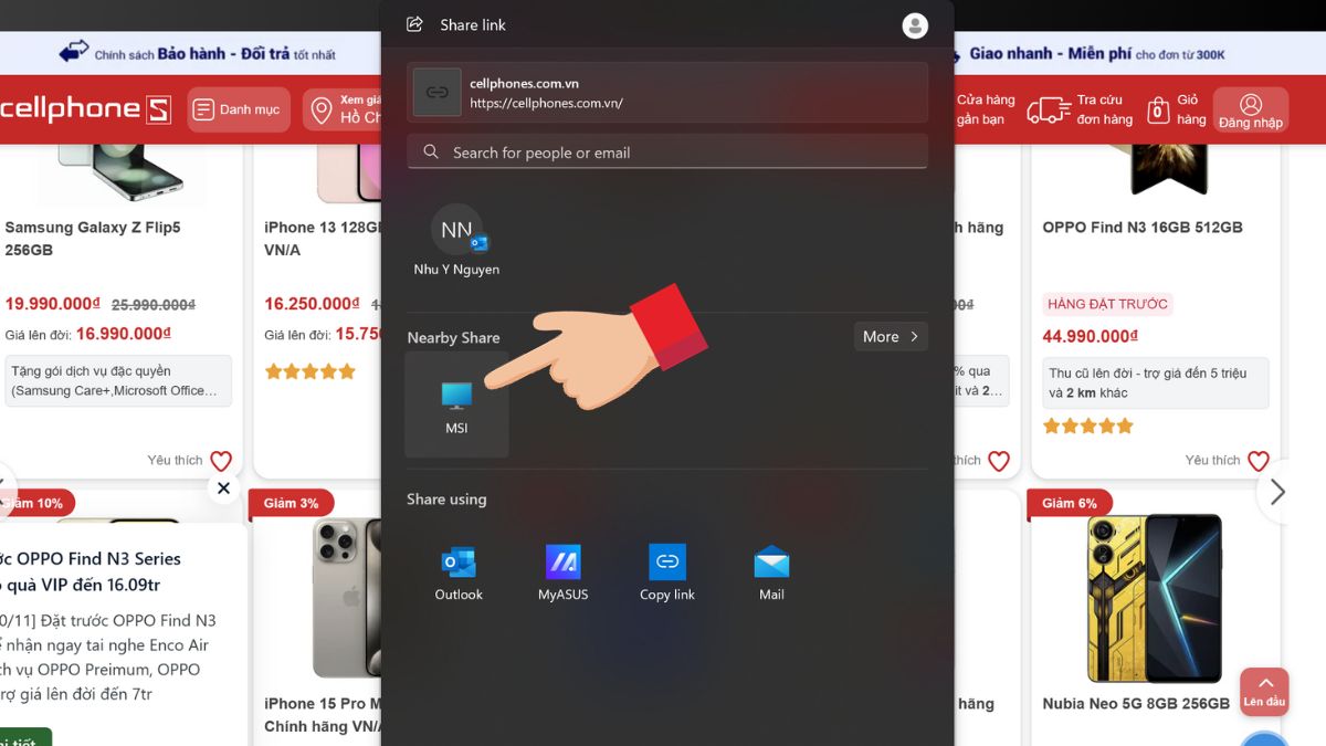 Cách sử dụng Nearby Sharing trên Windows 11 mới nhất
