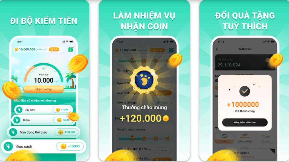 Tải Lucky Walk - Ứng dụng đi bộ kiếm tiền trên điện thoại