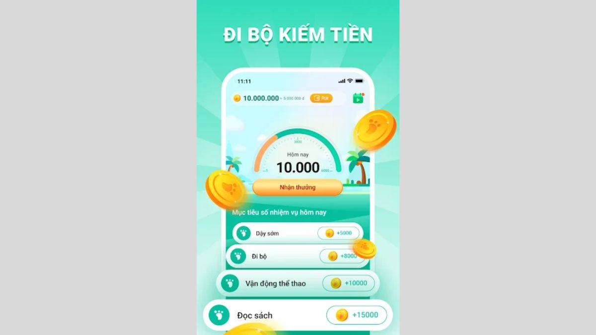 Tải Lucky Walk - Ứng dụng đi bộ kiếm tiền trên điện thoại