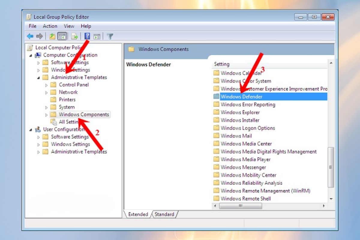 Hướng dẫn bật/tắt phần mềm diệt virus Win 7 nhanh chóng