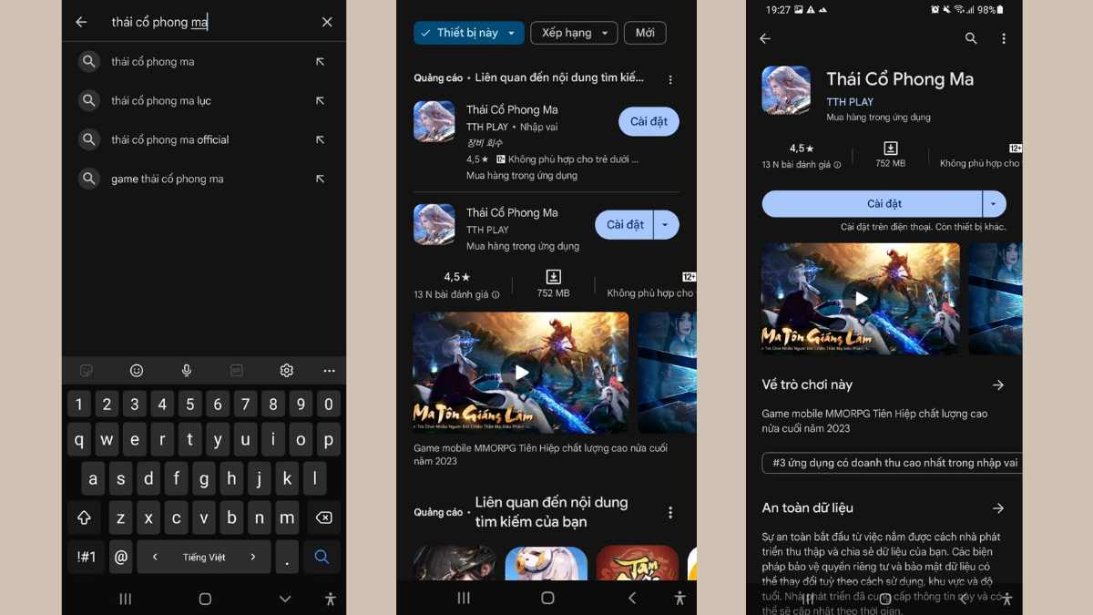 Cách tải Thái Cổ Phong Ma trên điện thoại iPhone, Android
