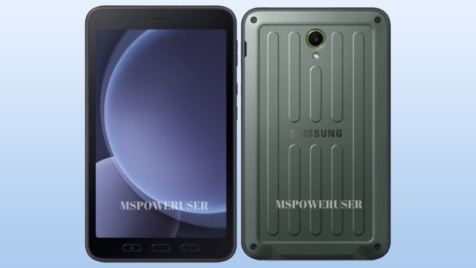 Thiết kế Galaxy Tab Active 5 lộ diện rõ nét trong loạt ảnh render