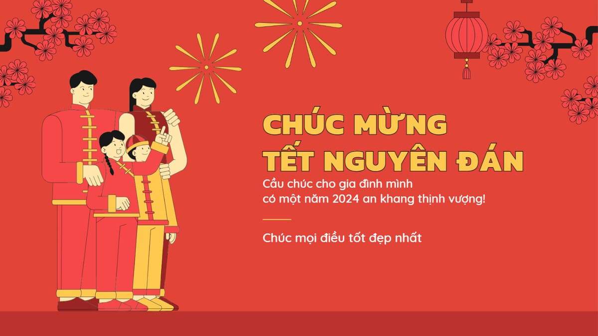 70+ Mẫu thiệp chúc mừng năm mới Tết 2024 đẹp, sắc nét