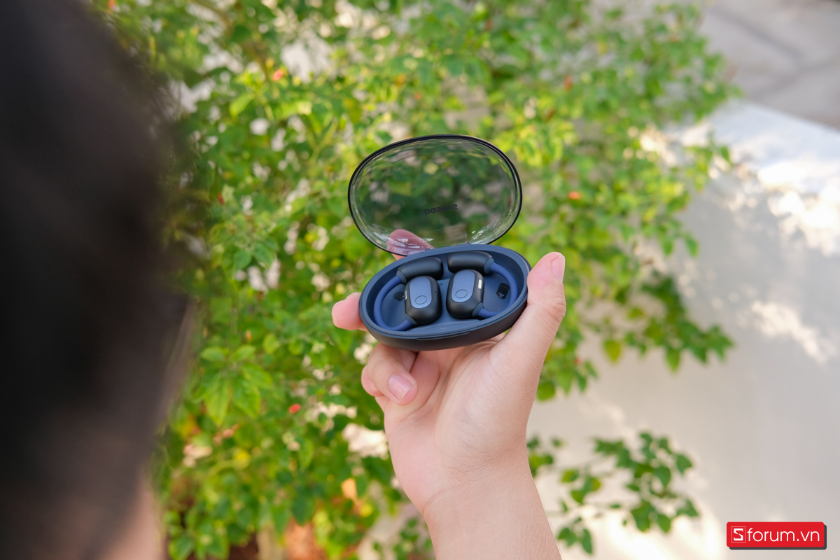 Trên tay tai nghe Baseus Eli Sport 1: Thiết kế open-ear, viền tian, đáp ...