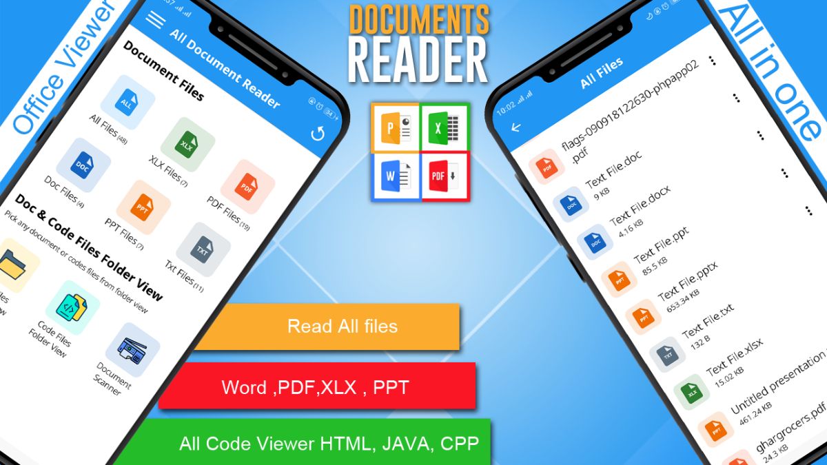 Tải Document Reader - Đọc file tài liệu Word, Excel, PDF
