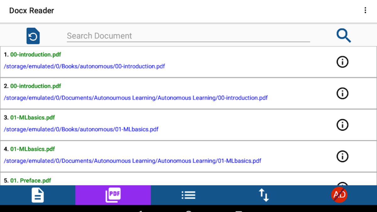 Tải Document Reader - Đọc file tài liệu Word, Excel, PDF