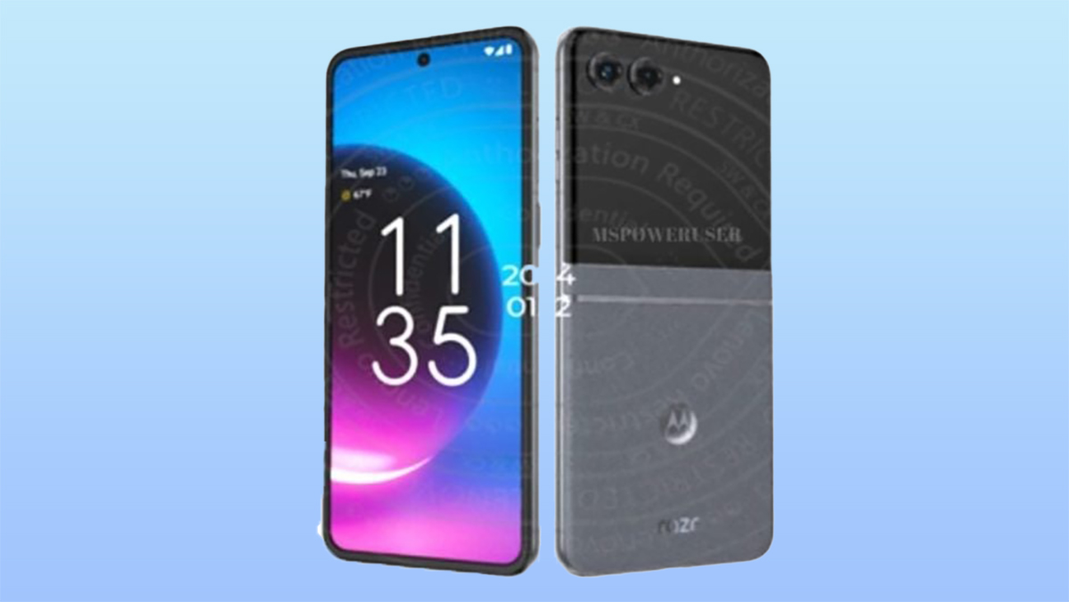Thiết kế Motorola Razr Plus 2024 lộ diện rõ nét trong ảnh render
