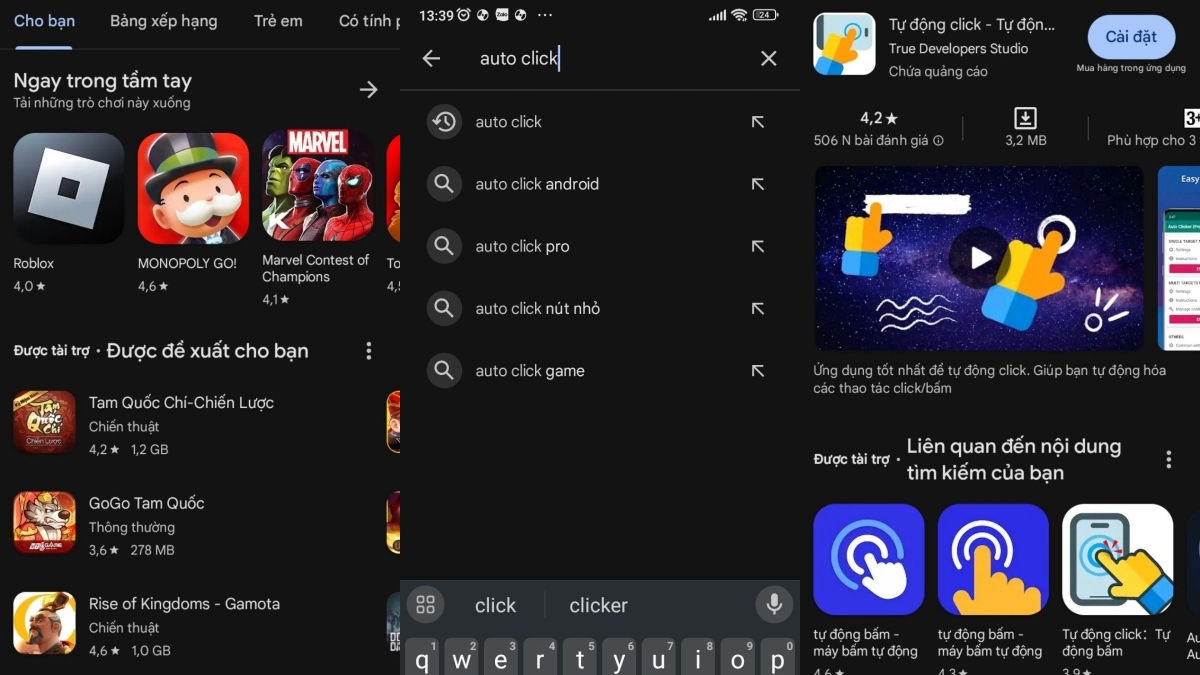 Cách sử dụng Auto Click Blade Ball trên điện thoại, máy tính