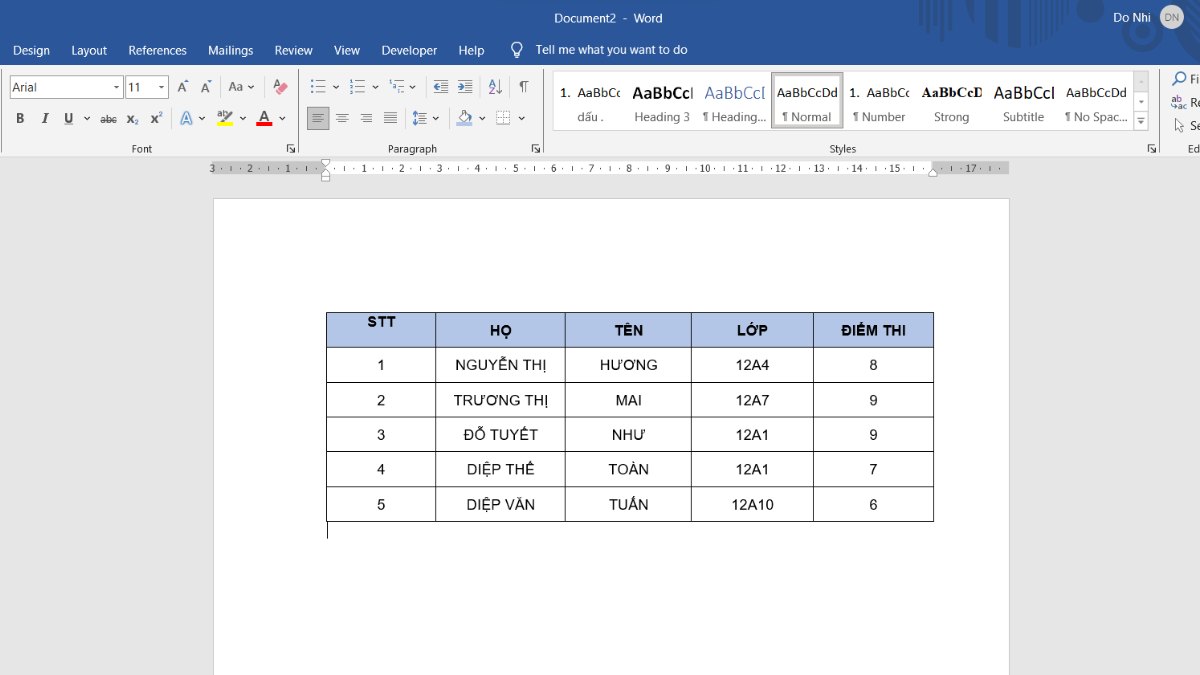 Hướng dẫn cách sắp xếp tên theo ABC trong Word chi tiết