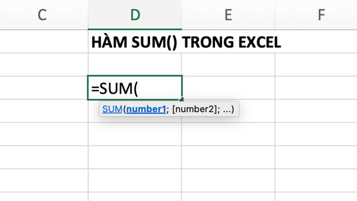 Hướng dẫn cách sử dụng hàm SUM trong Excel đơn giản