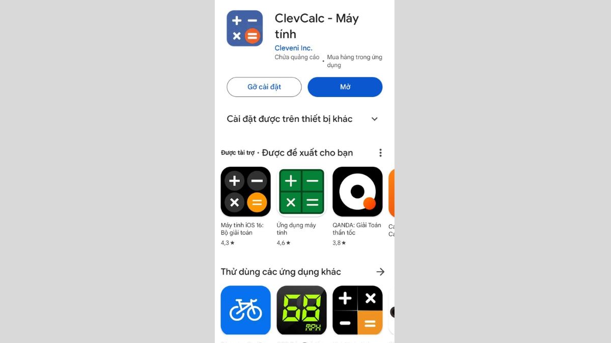 Tải ClevCalc - Ứng dụng máy tính online trên Android, iOS