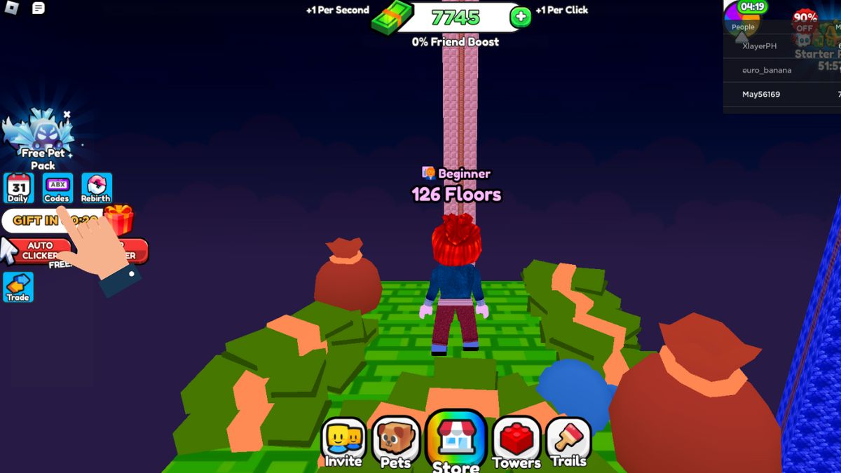 Code Get Richer Every Click mới nhất 2024 - Cách nhập