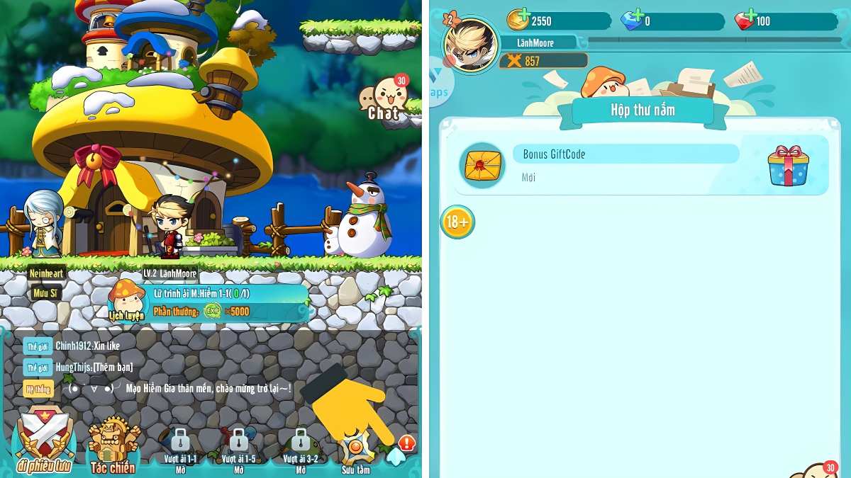 Code MapleStory R Evolution mới nhất 2024, cách nhập code