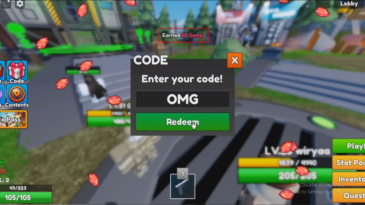 Full code Zombie Hunter mới nhất 3/2024 giá trị trong Roblox