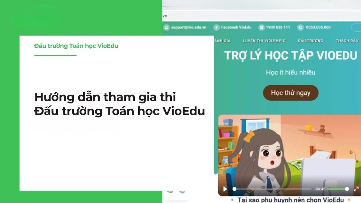 Cách đăng ký và tham gia thi đấu trường toán học VioEdu 2024