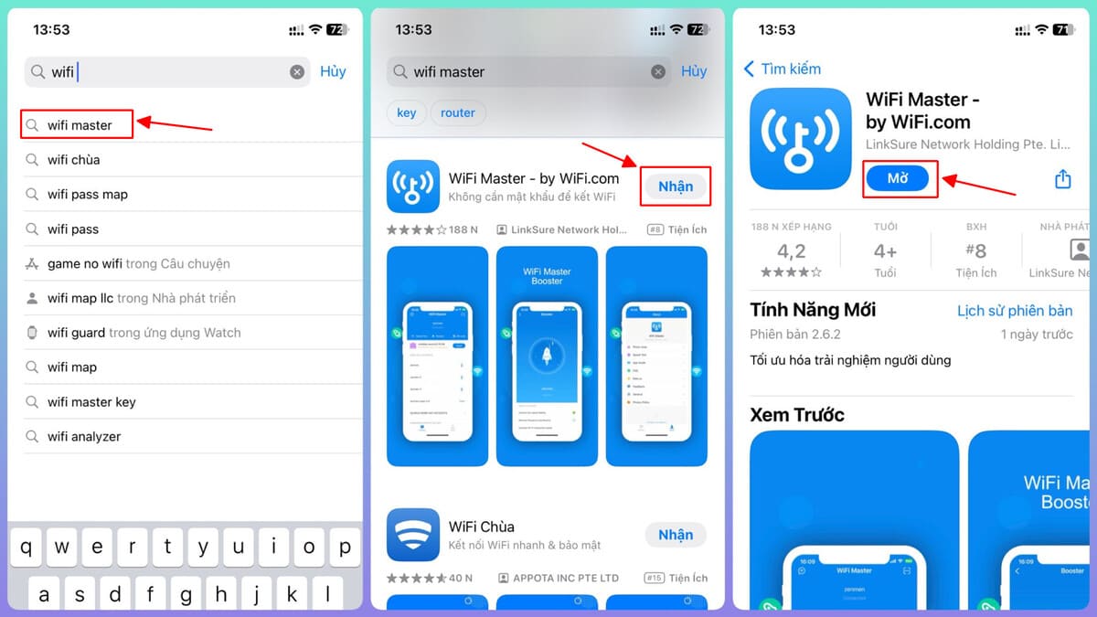 3 cách tải WiFi chìa khóa vạn năng - WiFi Master đơn giản