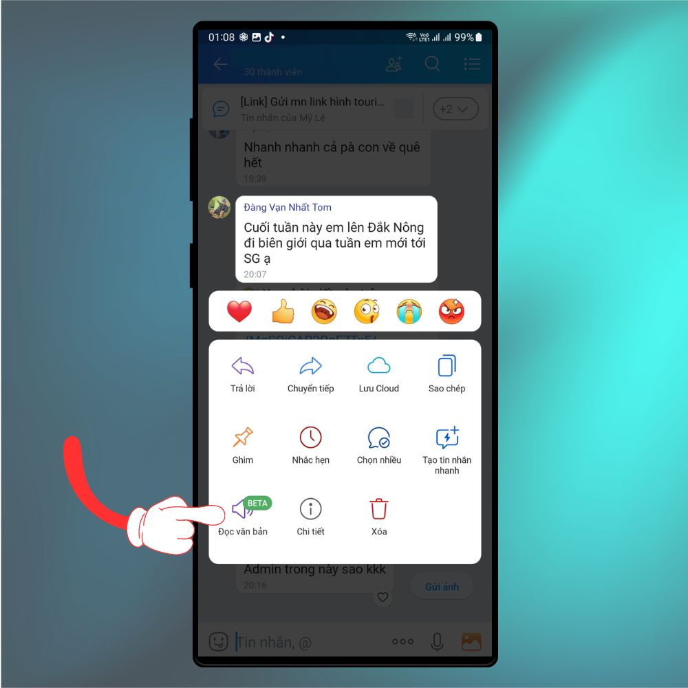 Có tin nhắn Zalo mà lười đọc? Hãy để trợ lý Zalo đọc cho bạn!