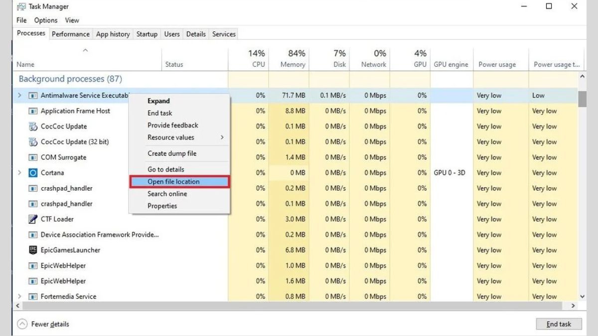 Antimalware service executable là gì? Cách xử lý CPU bị ngốn