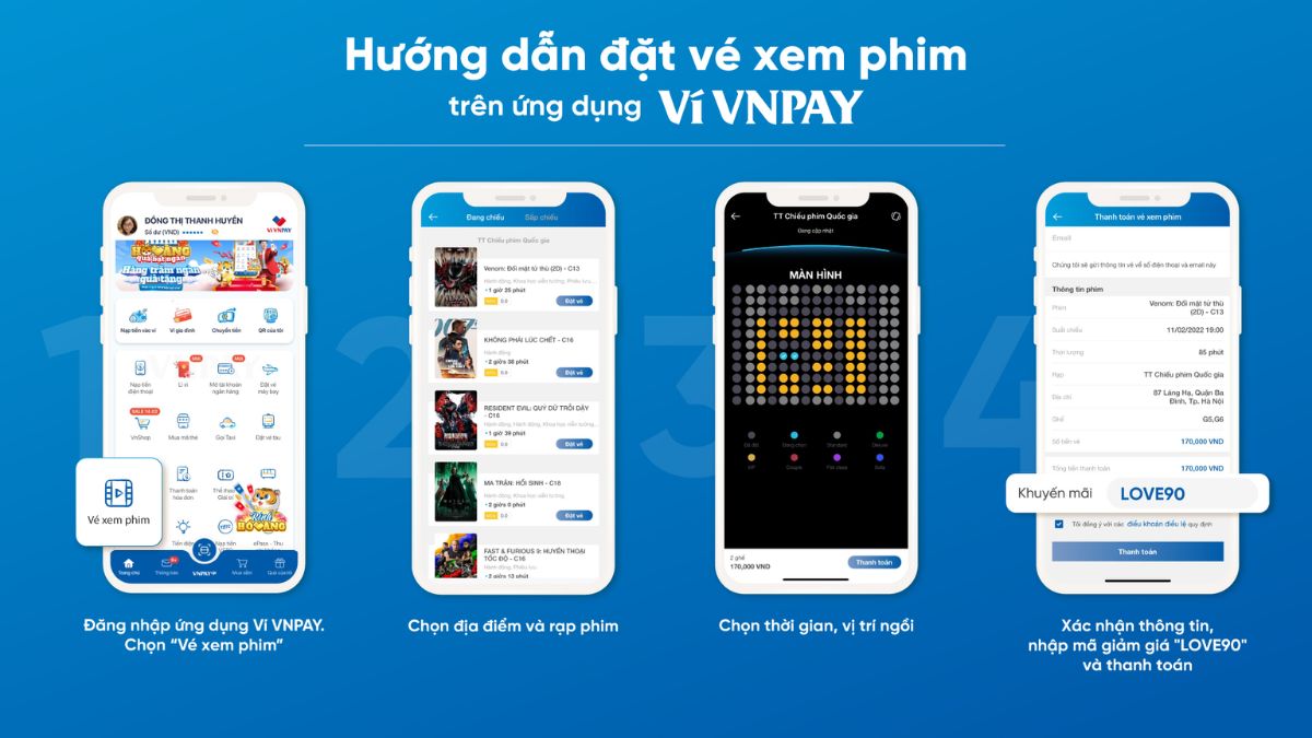 7 Cách đặt vé xem phim online nhận nhiều ưu đãi hấp dẫn