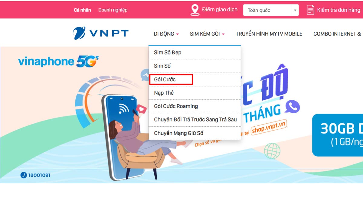 Cách đăng ký 4G Vinaphone 50k/ tháng giá rẻ tốc độ cao