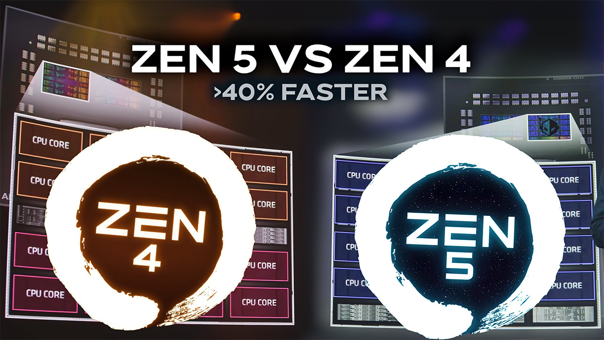 Kiến trúc AMD Zen 5 nhanh hơn Zen 4 tới 40%, Intel chuẩn bị "hít khói"?