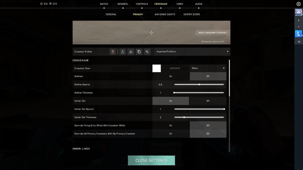 Cách điều chỉnh tâm bắn phù hợp trong VALORANT Sforum