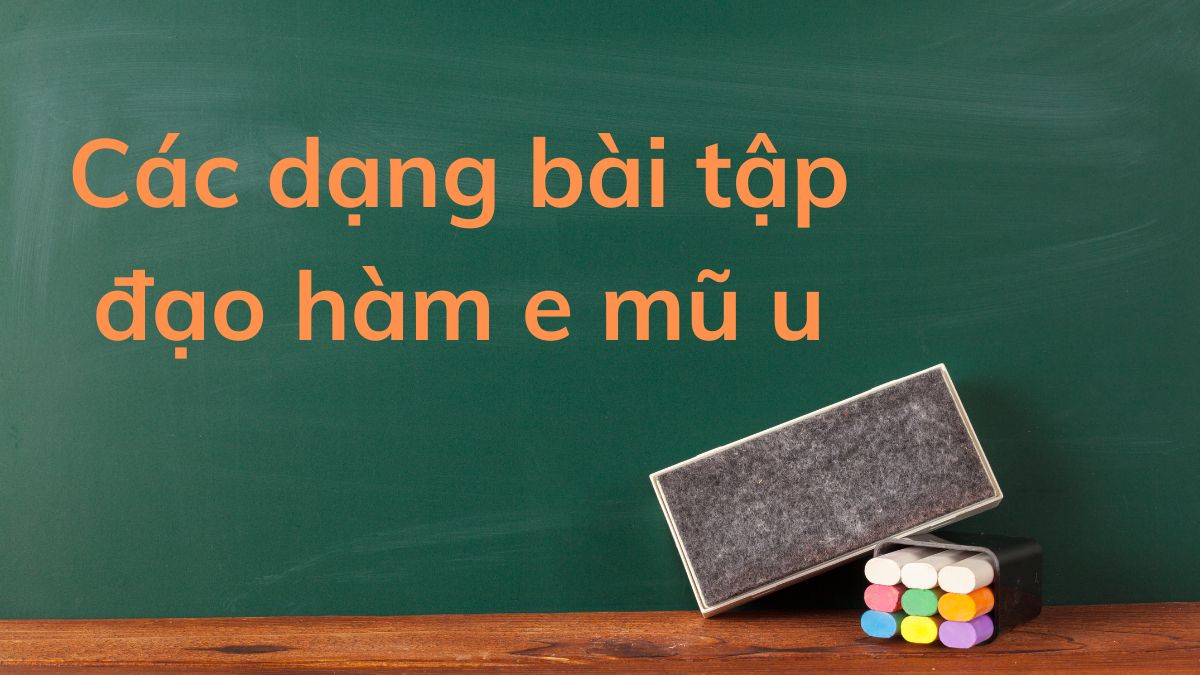 Tìm hiểu những điều cần biết về đạo hàm e mũ u
