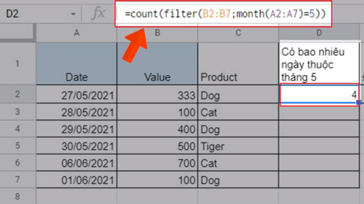 Hướng dẫn sử dụng hàm FILTER trong Google Sheet từ A-Z