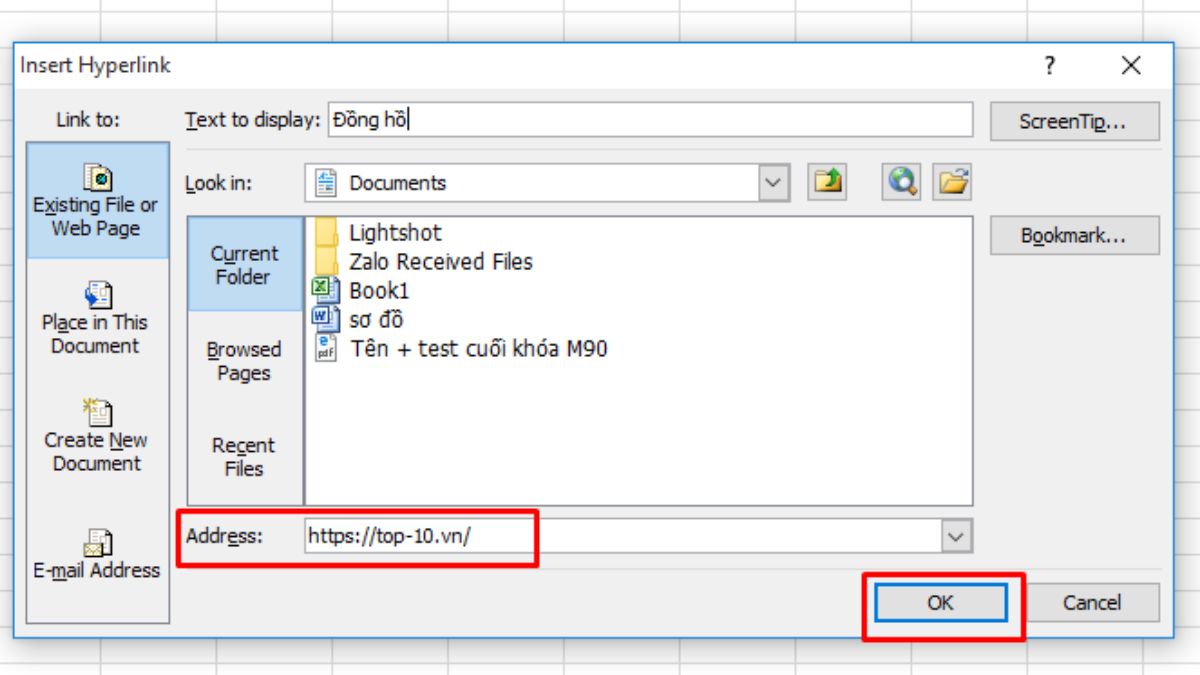 Cách sử dụng hàm Hyperlink trong Excel có ví dụ chi tiết