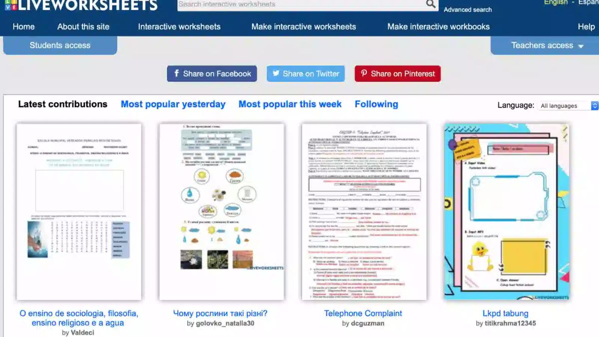 Liveworksheet là gì? Hướng dẫn đăng ký và sử dụng từ A-Z