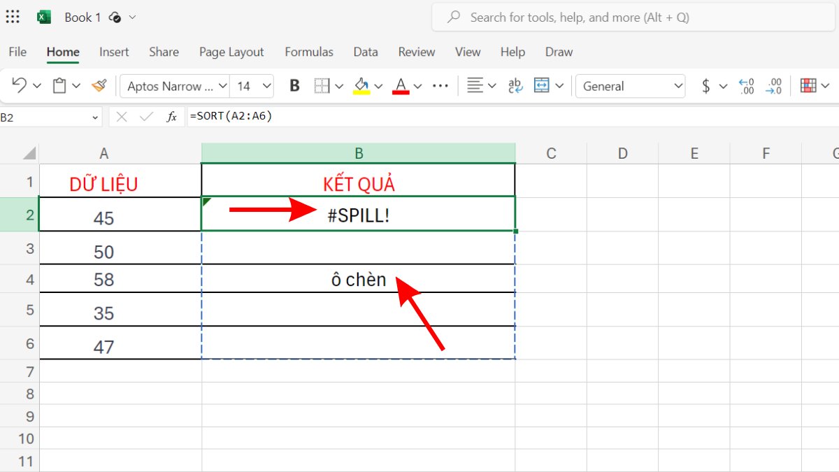 Lỗi #SPILL trong Excel và cách khắc phục hiệu quả chỉ 5 phút