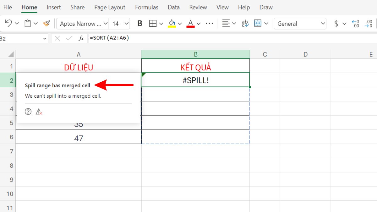 Lỗi #SPILL trong Excel và cách khắc phục hiệu quả chỉ 5 phút