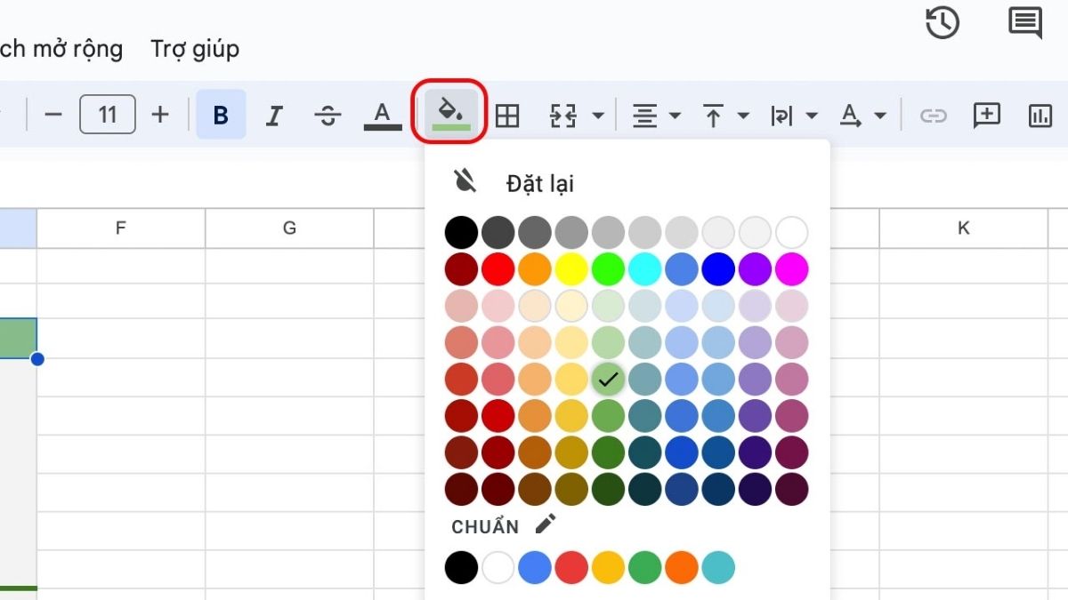 4 bước tạo bảng trong Google Sheets nhanh chóng chỉ trong 2p