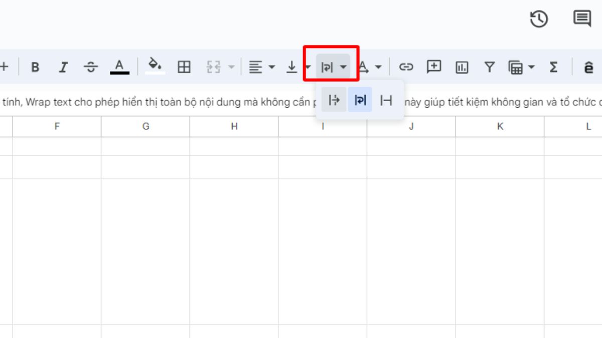 Hướng dẫn sử dụng Wrap text trong Google Sheet cực dễ